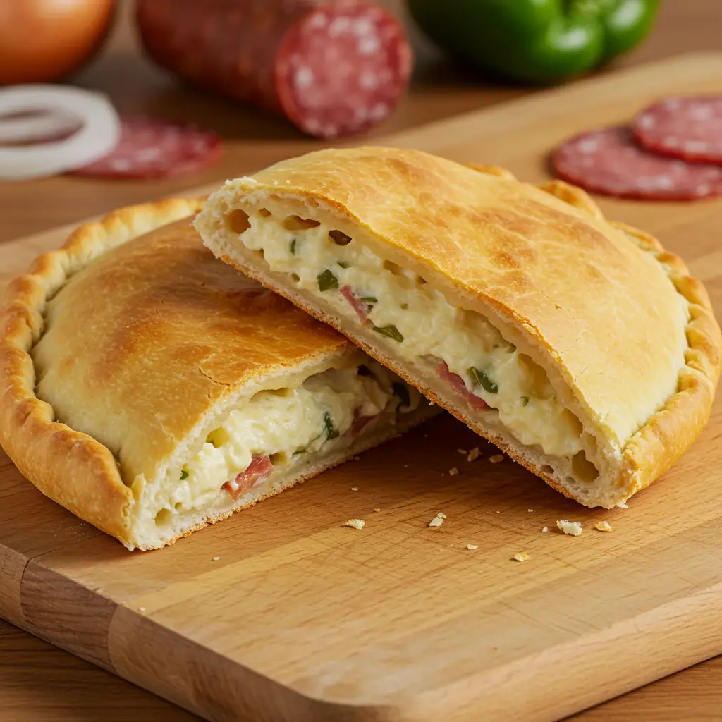 Receita de Calzone de Ricota e Presunto - Dicas e Dicas